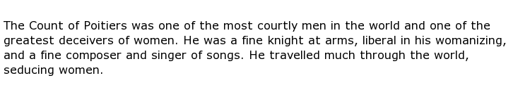 William IX, Duke of Aquitaine | Poems Now