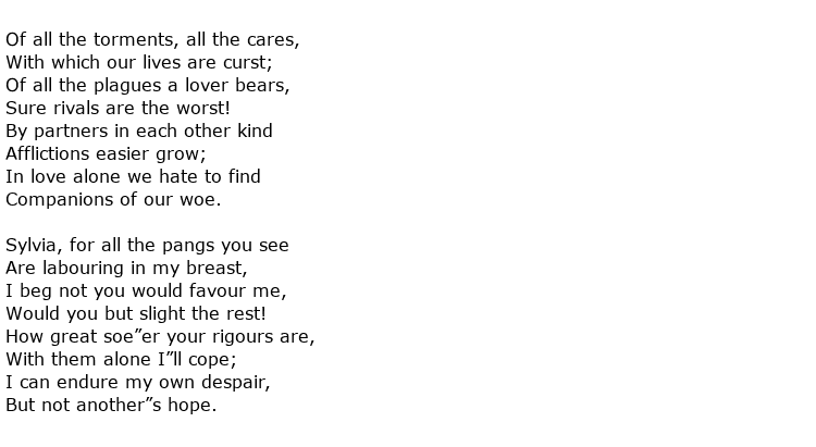 William Walsh Poems Now