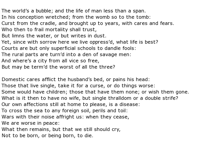 Sir Francis Bacon | Poems Now