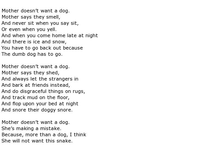 Judith Viorst | Poems Now