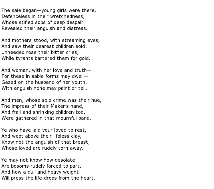 Frances Ellen Watkins Harper | Poems Now