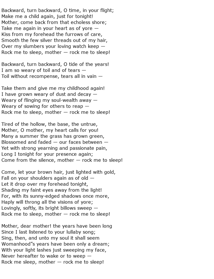 Elizabeth Akers Allen | Poems Now
