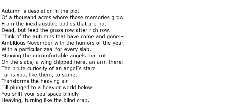 Allen Tate | Poems Now