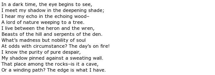 Theodore Roethke | Poems Now
